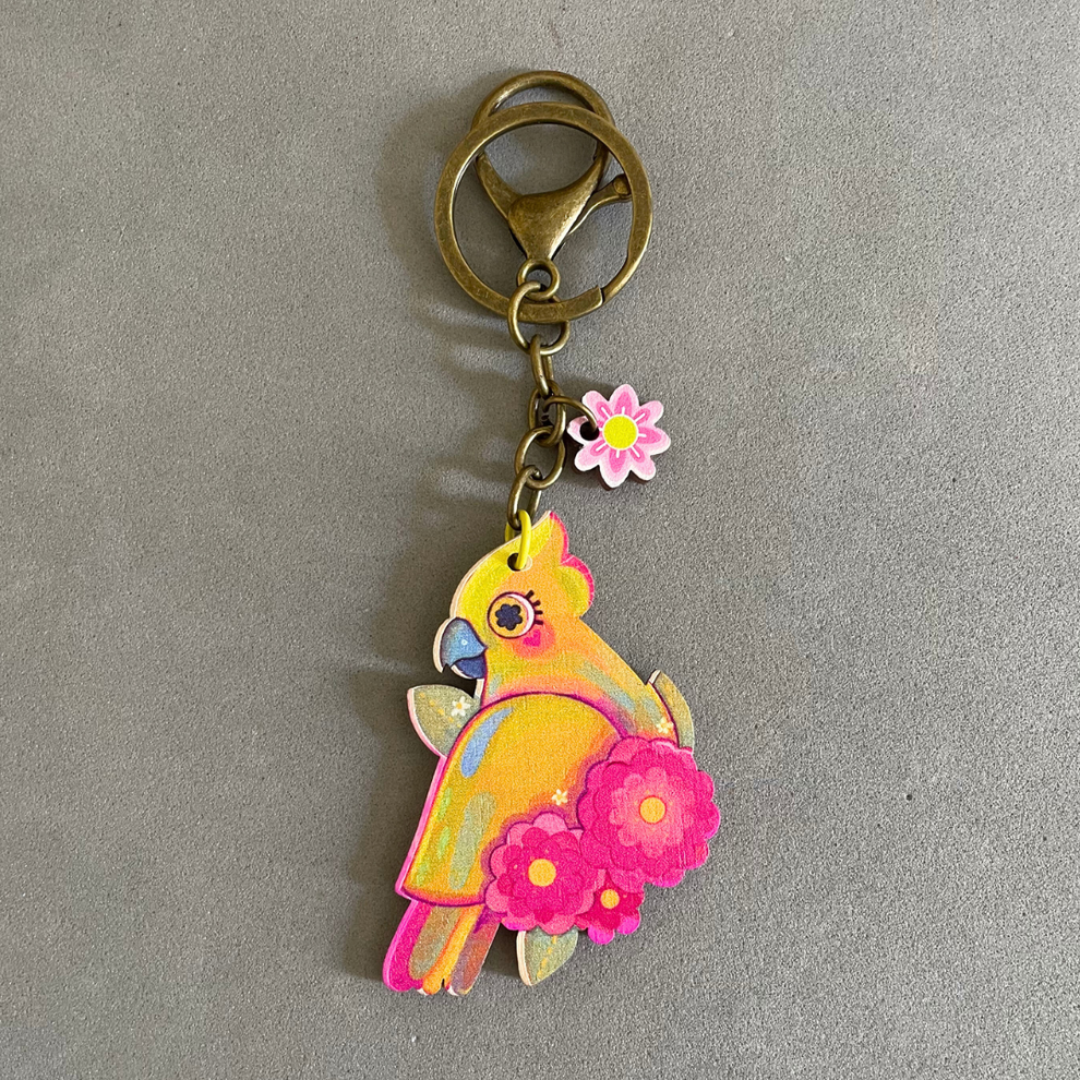 Cockatoo- Keychain & Bag Charm – Odd Trunk